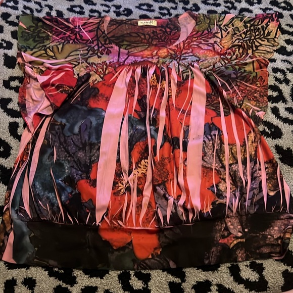 ONE WORLD | Tops | One World Flutter Sleeve Floral Top | Poshmark